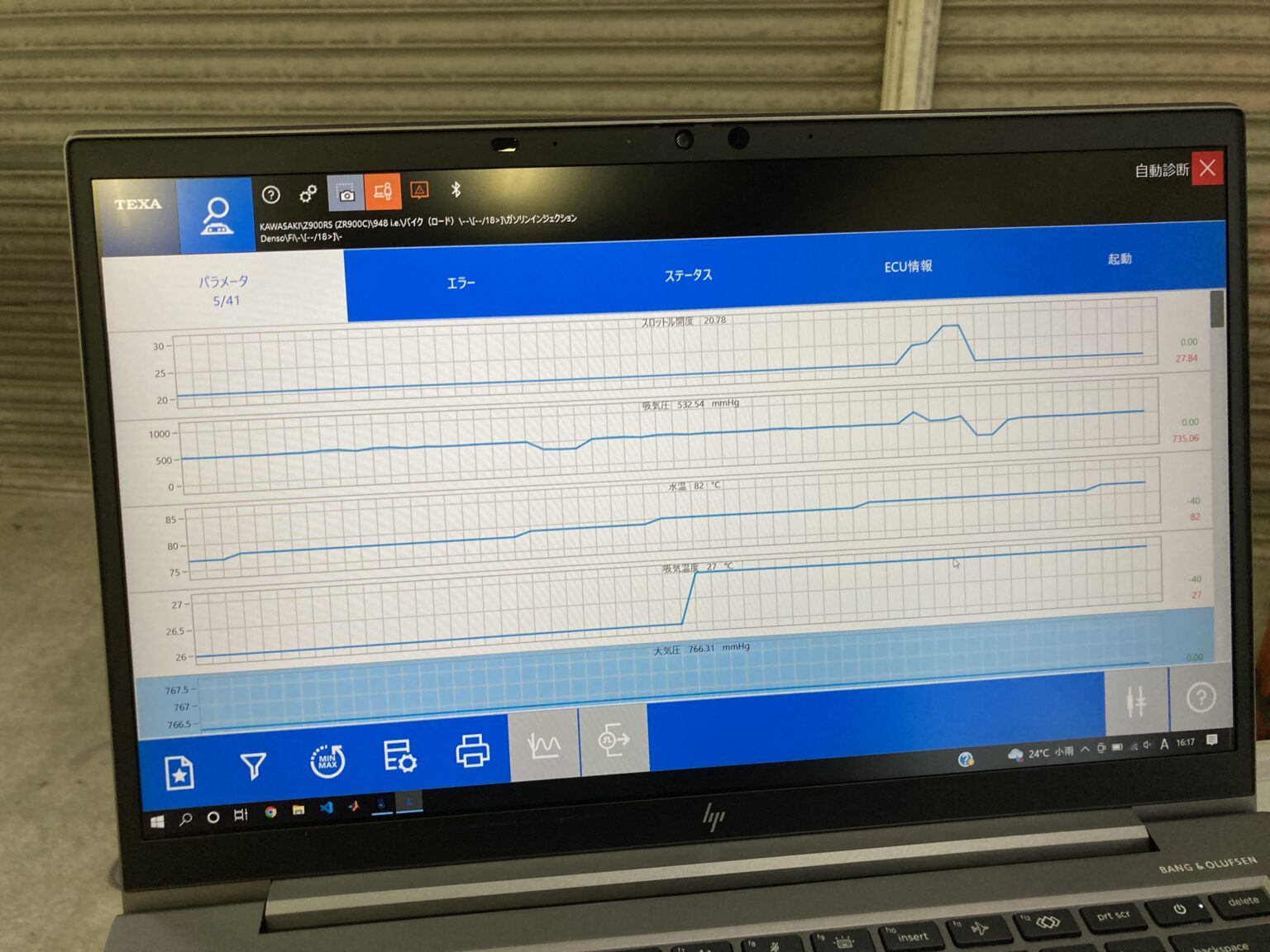 TEXA診断機でZ900RSを診断 | MotoGarage WINDS
